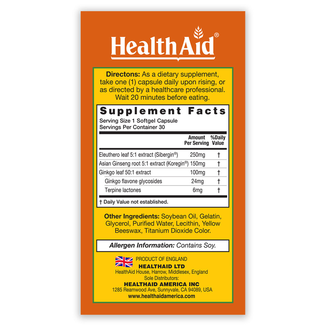 GinkgoVital +3 Capsules – HealthAid®