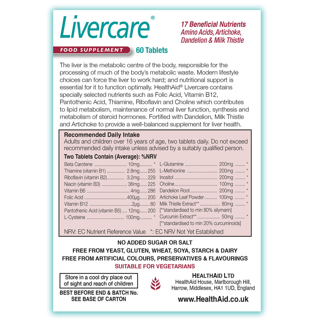 Livercare® Tablets – HealthAid®