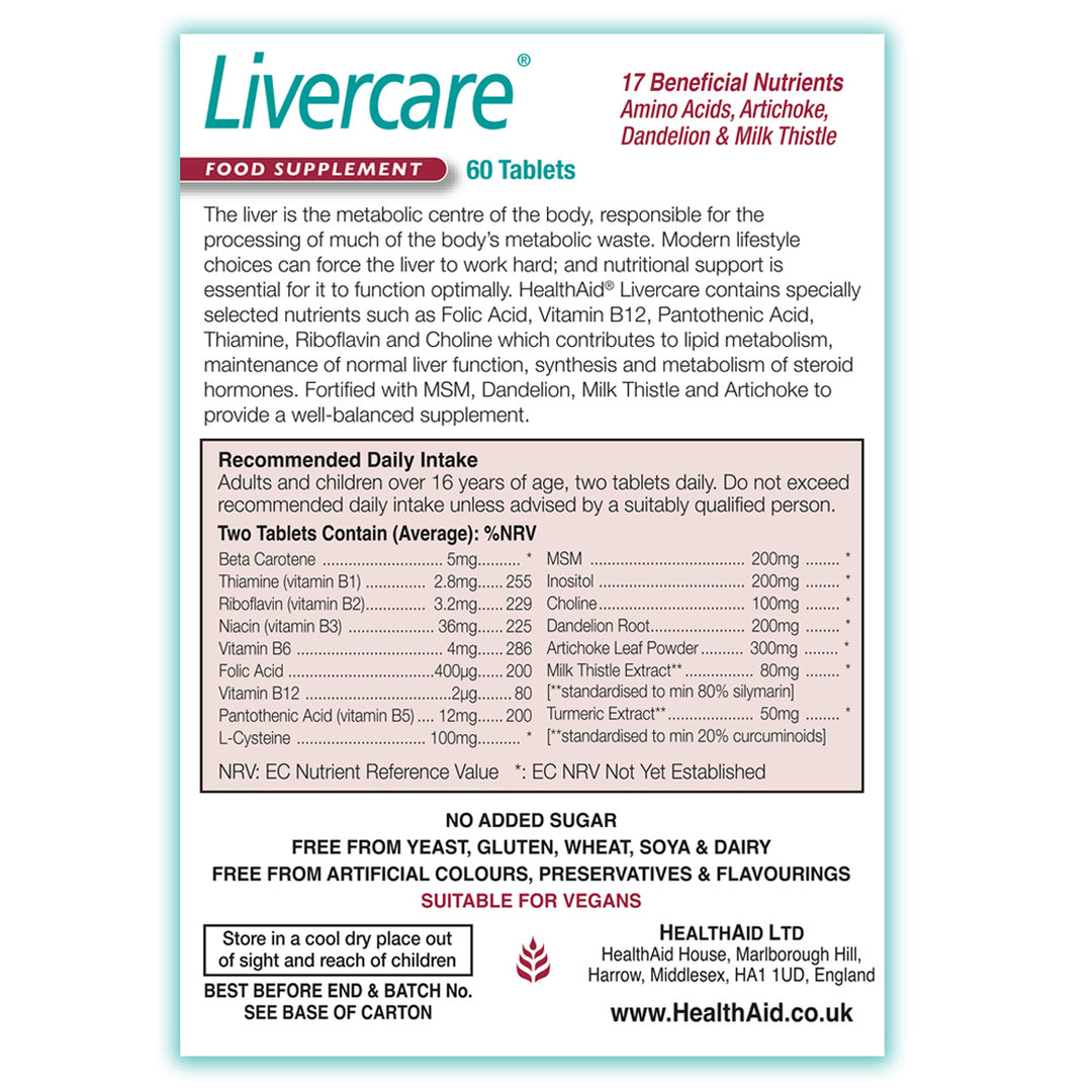 Livercare® Tablets – HealthAid®