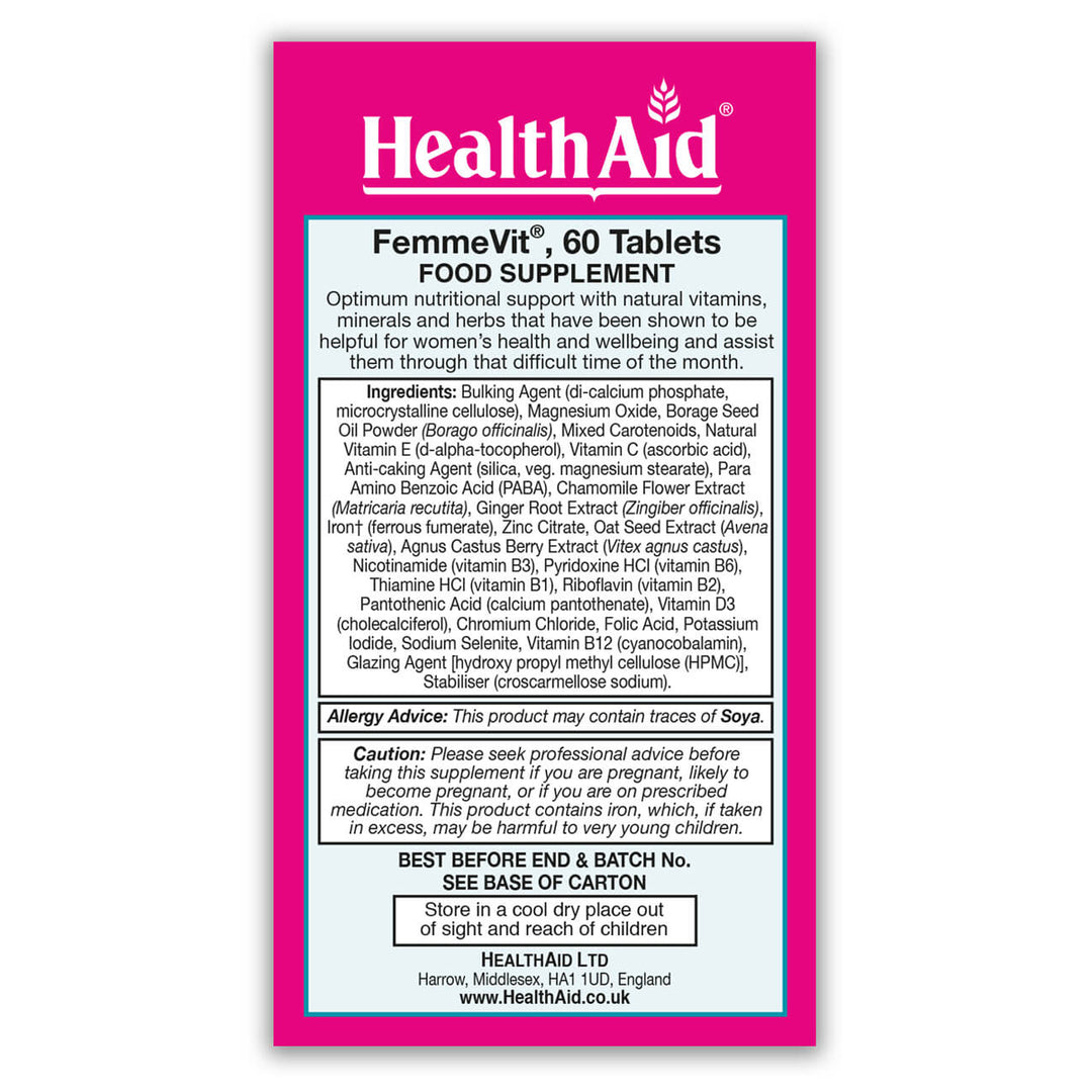 FemmeVit Tablets – HealthAid®