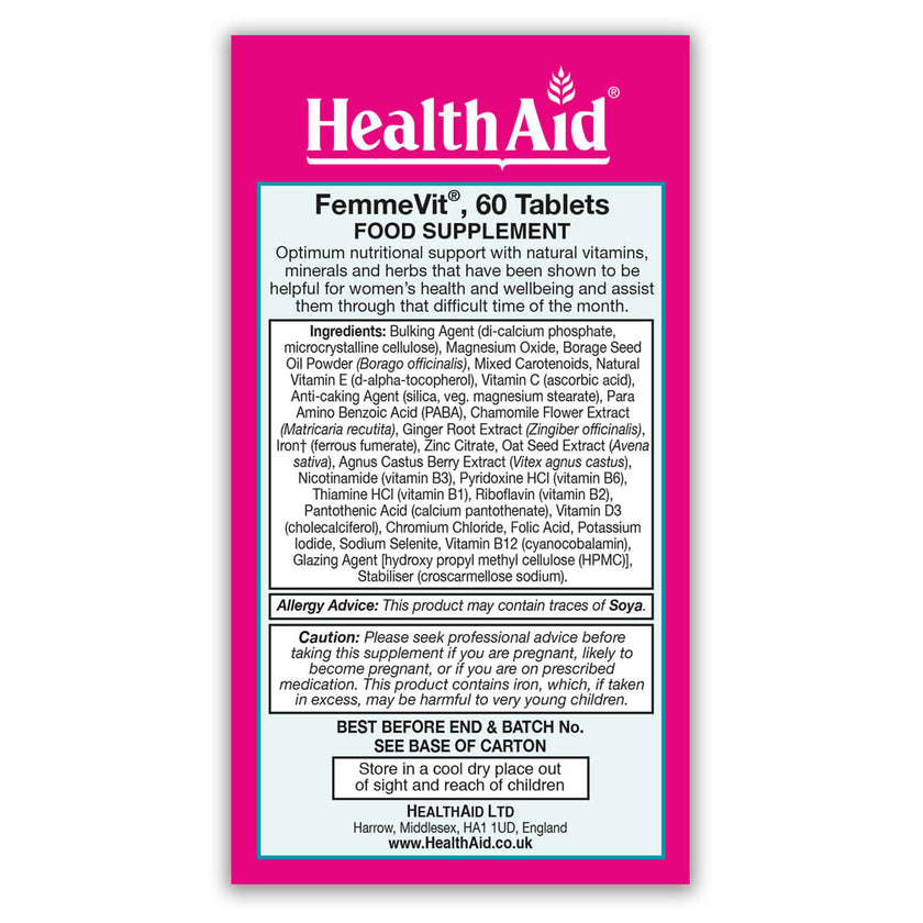 FemmeVit Tablets – HealthAid®