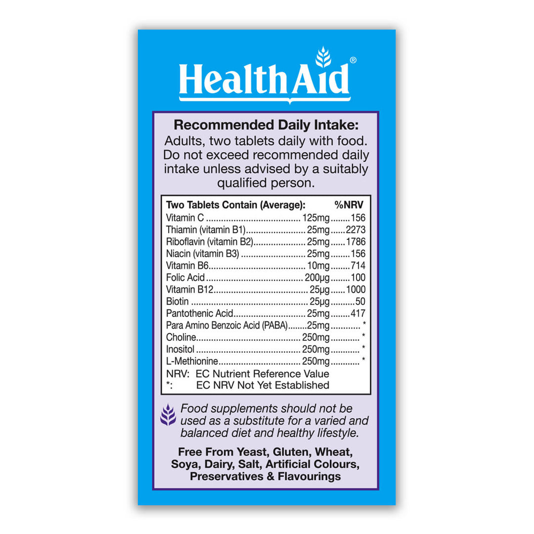 Lipotropics with Vitamins B & C Tablets – HealthAid®