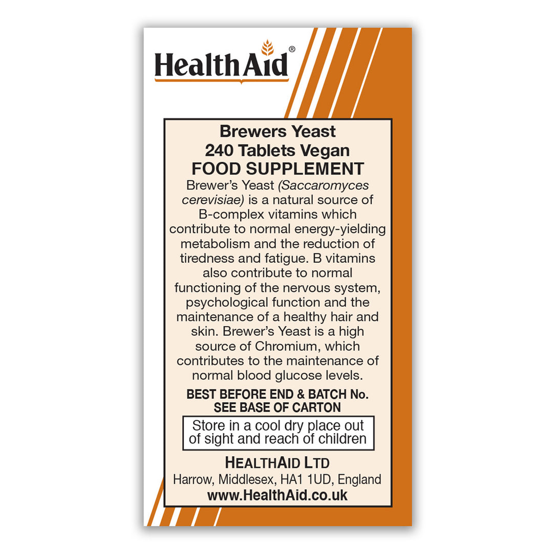 Brewers Yeast Tablets, Potassium, Selenium, Minerals | HealthAid ...