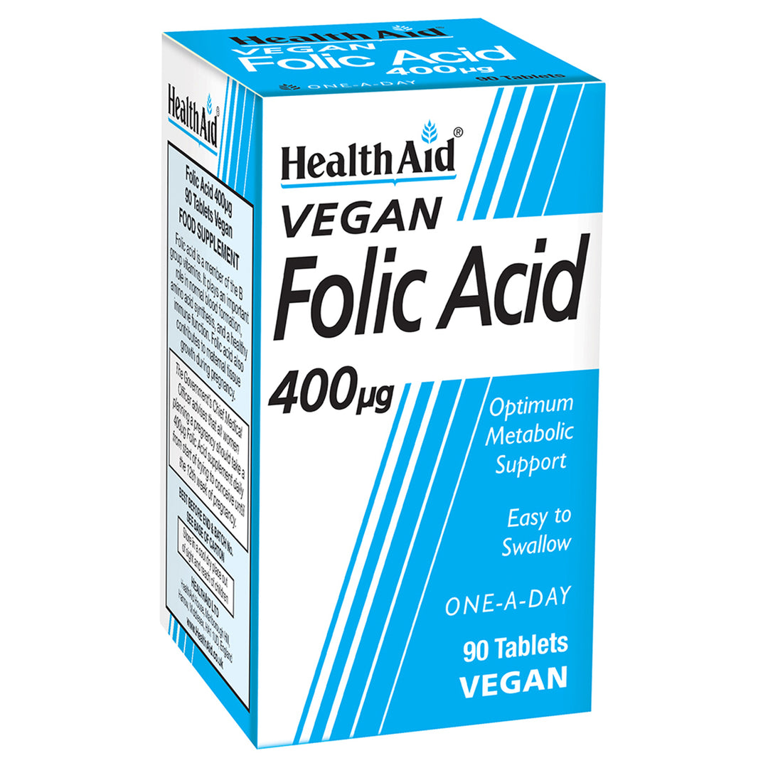 Folic Acid 400µg Tablets – HealthAid®