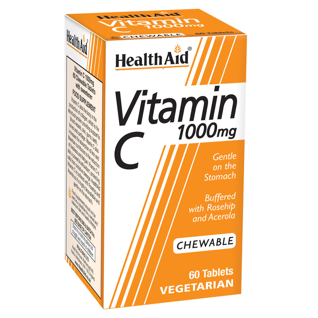 Vitamin C 1000mg Chewable Tablets – HealthAid®