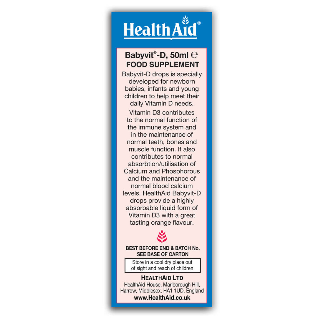 Babyvit®- D Drops – HealthAid®