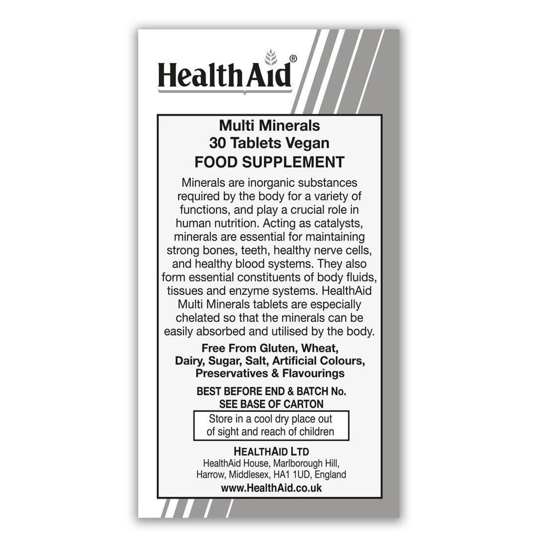 Multiminerals - Prolonged Release Tablets – HealthAid®