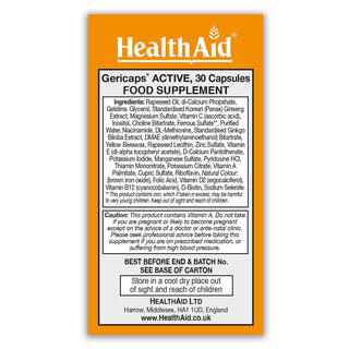 Gericaps Active Capsules – HealthAid®