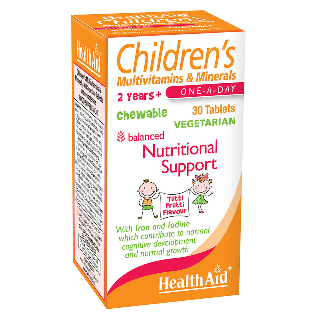 Children's MultiVitamin & Minerals - Chewable (Tutti-fruity Flavour) T ...
