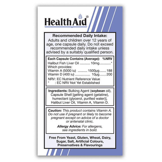 Halibut Liver Oil Capsule – HealthAid®