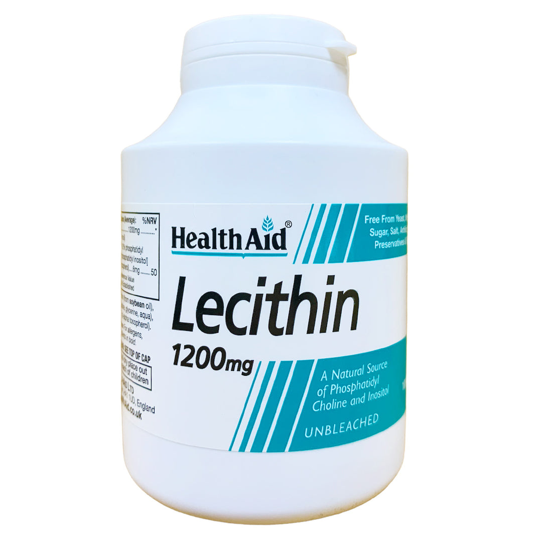 Lecithin 1200mg (unbleached) Capsules – HealthAid®
