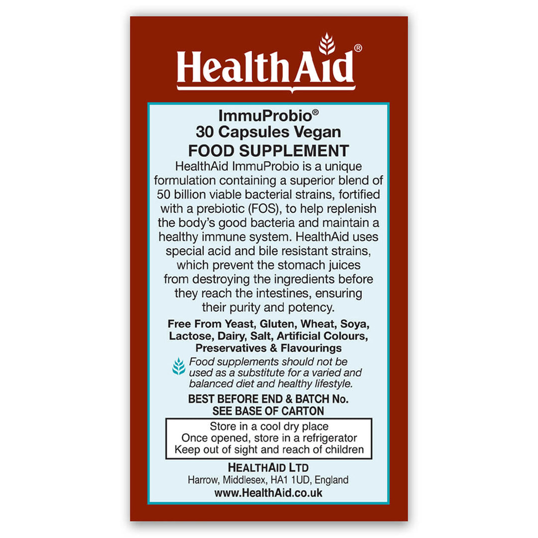 ImmuProbio® Vegan Capsules – HealthAid®