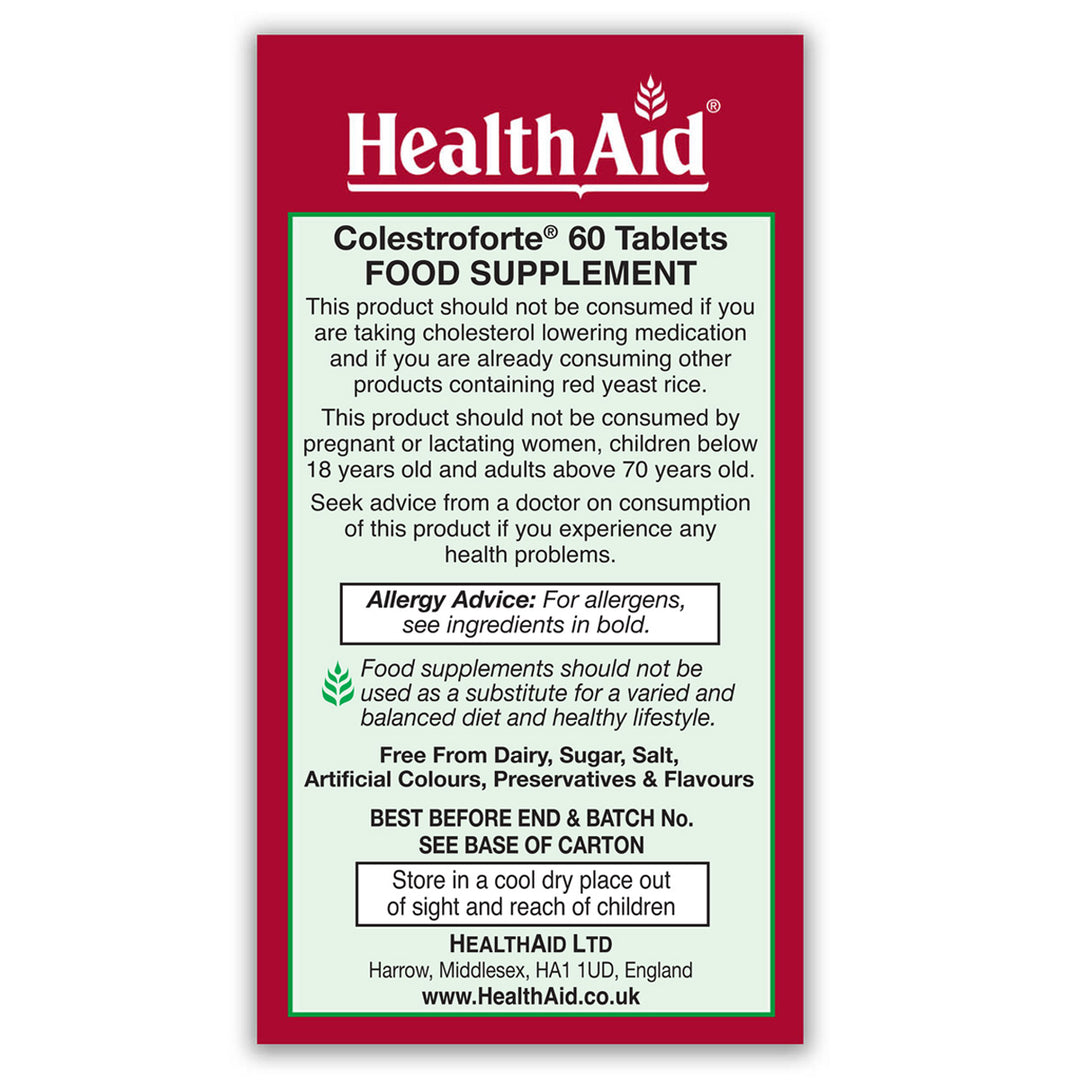 Colestroforte® Tablets – HealthAid®