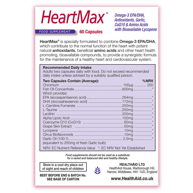 HeartMax® Capsules – HealthAid®