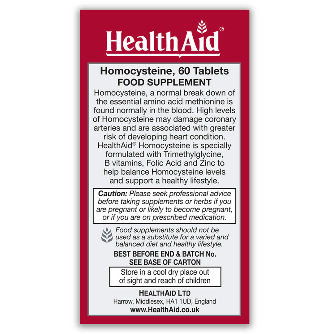 Homocysteine Tablets – HealthAid®