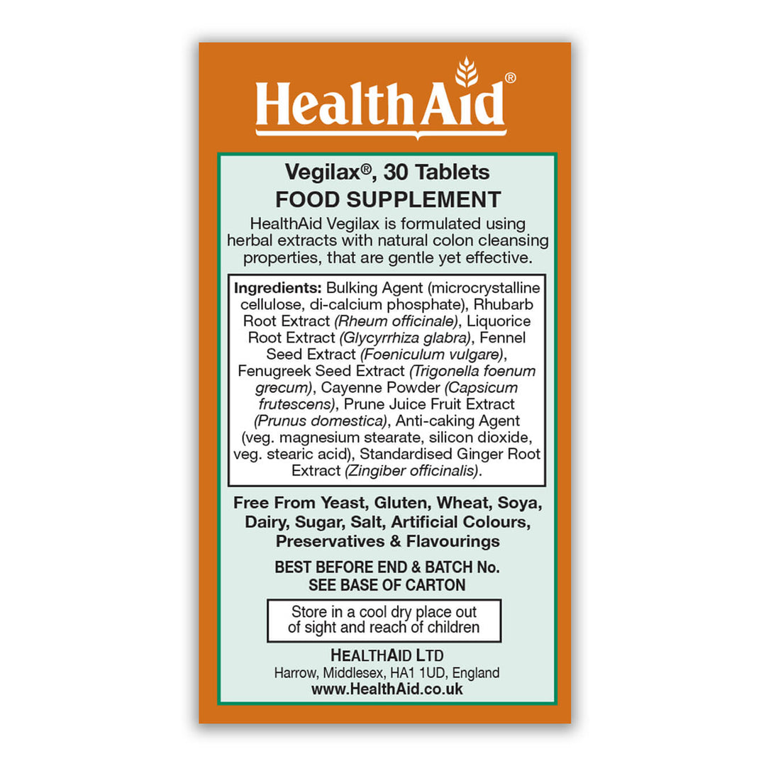 Vegilax Tablets – HealthAid®