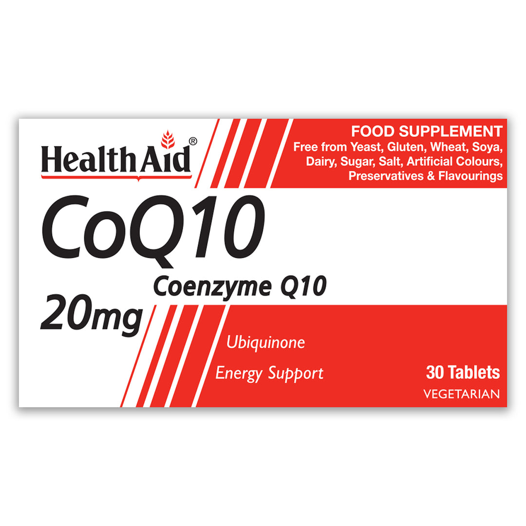 CoQ-10 20mg Prolonged Release Tablets – HealthAid®