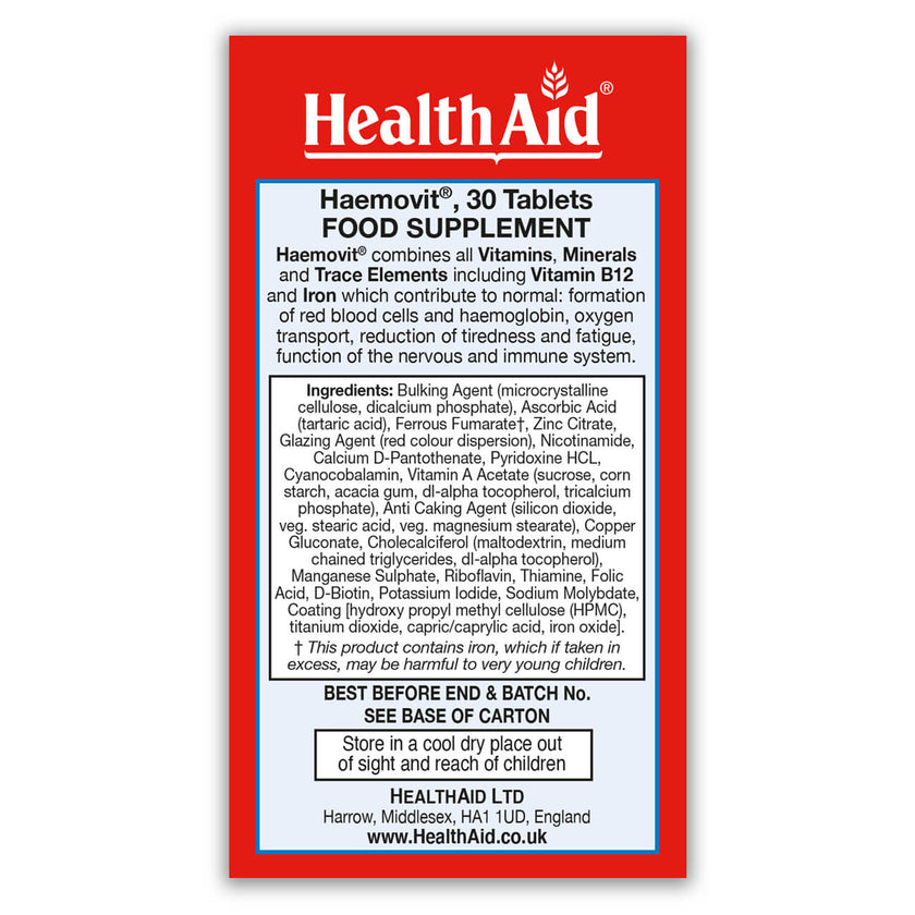 Haemovit® Tablets – HealthAid®