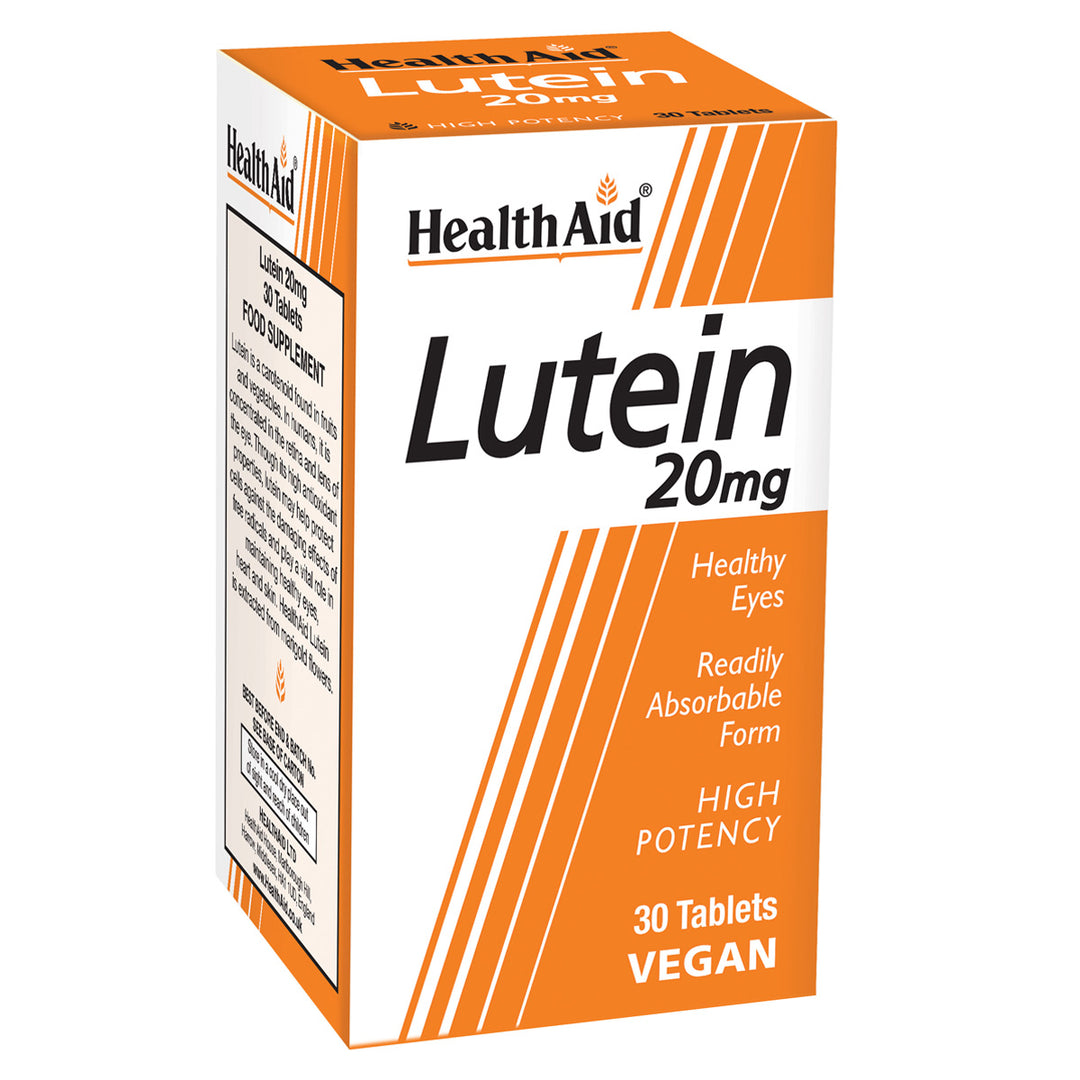Lutein 20mg Tablets – HealthAid®