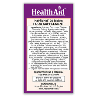 HairSkiNail™ Tablets – HealthAid®