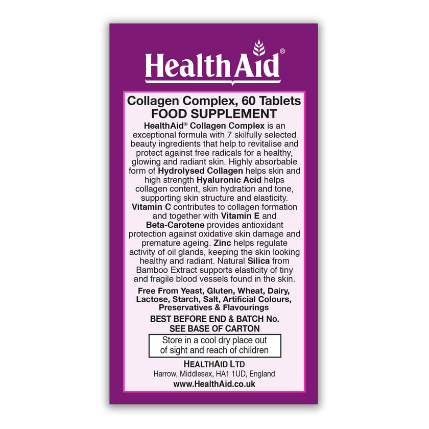 Collagen Complex Tablets, Skin, Beauty, Wrinkles | HealthAid – HealthAid®