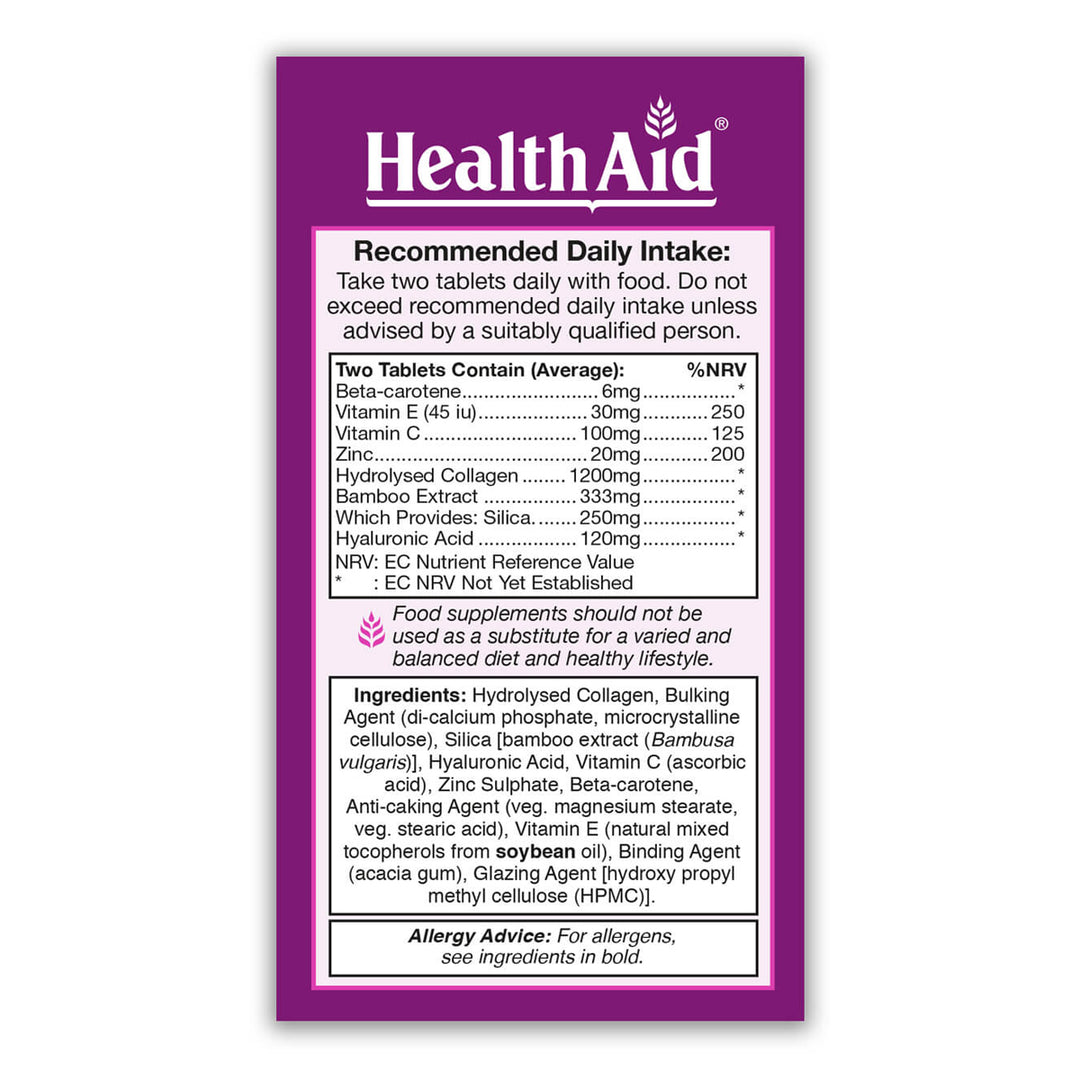 Collagen Complex Tablets, Skin, Beauty, Wrinkles | HealthAid – HealthAid®