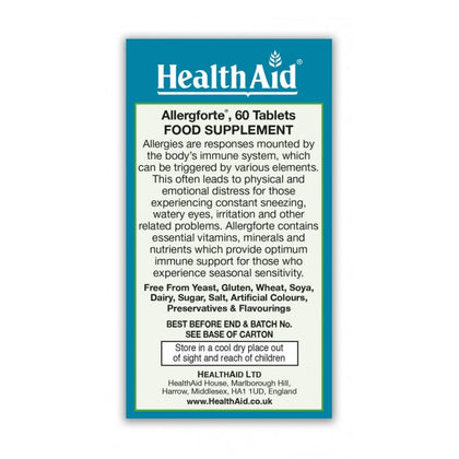 Allergforte® Tablets – HealthAid®