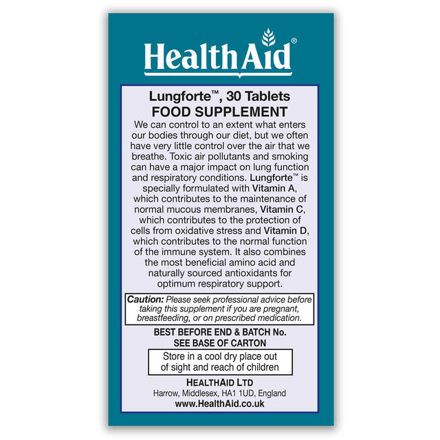 Lungforte™ Tablets – HealthAid®