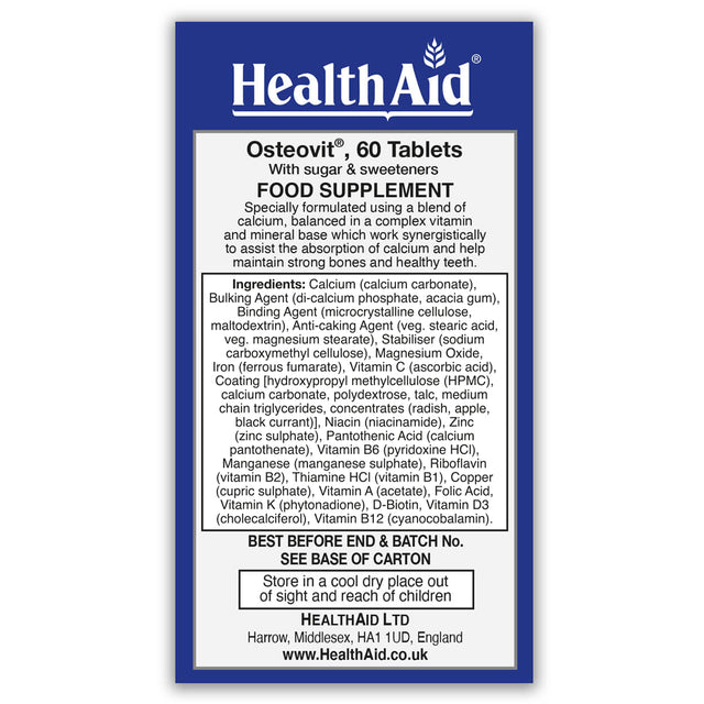 Osteovit® Tablets – HealthAid®