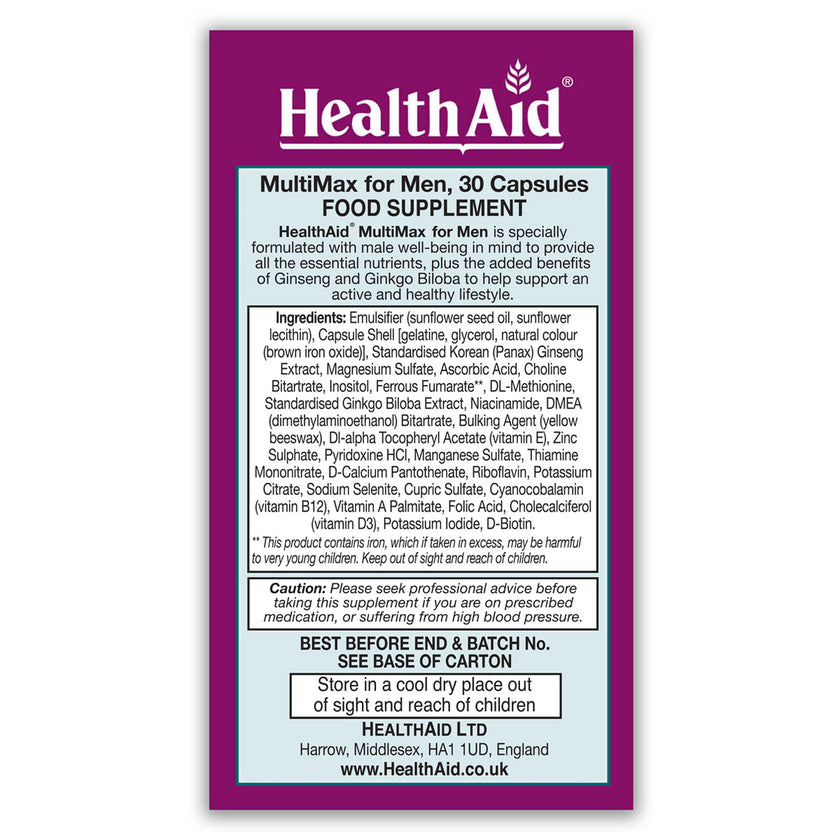 MultiMax for Men Capsules – HealthAid®