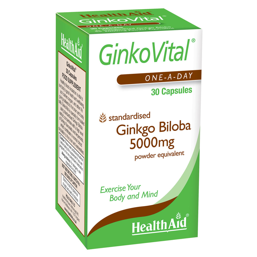 GinkoVital® 5000mg Capsules – HealthAid®