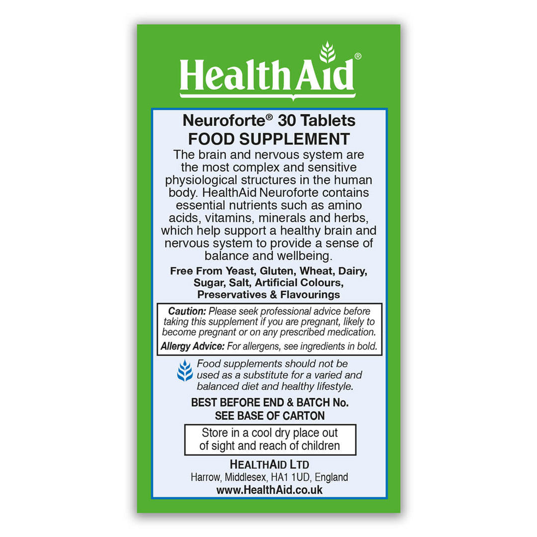 NeuroForte Tablets – HealthAid®