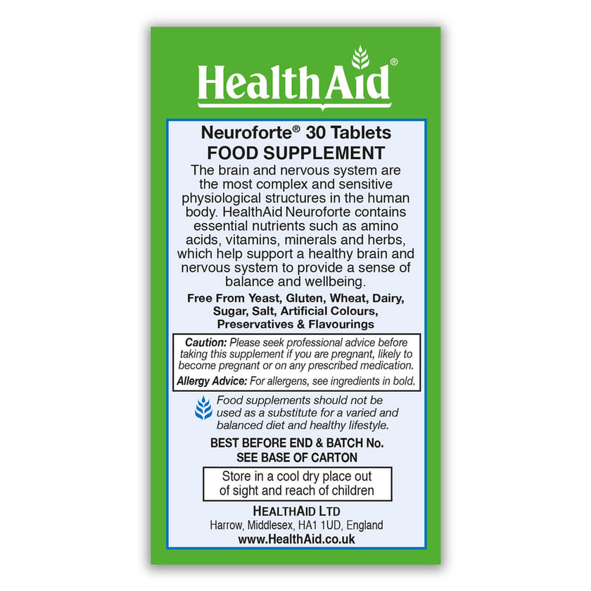 NeuroForte Tablets – HealthAid®