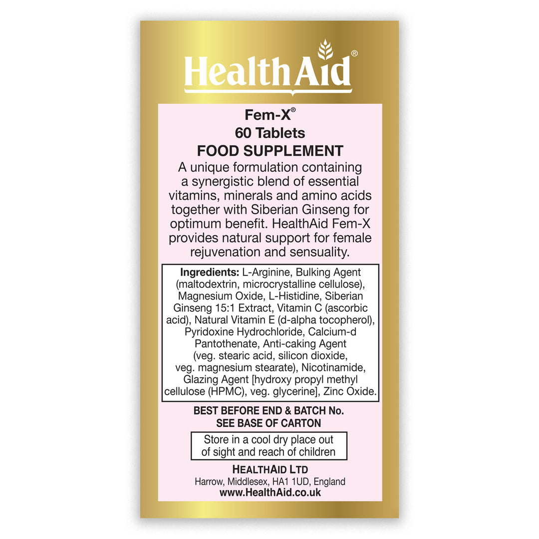 Fem-X Tablets – HealthAid®