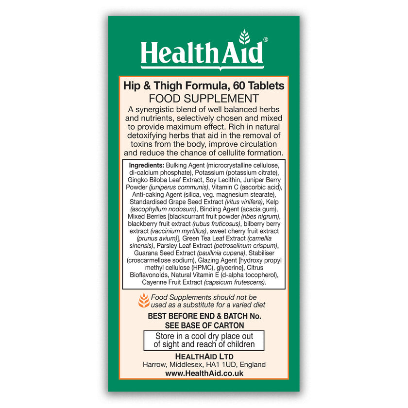 Hip & Thigh Formula Tablets – HealthAid®