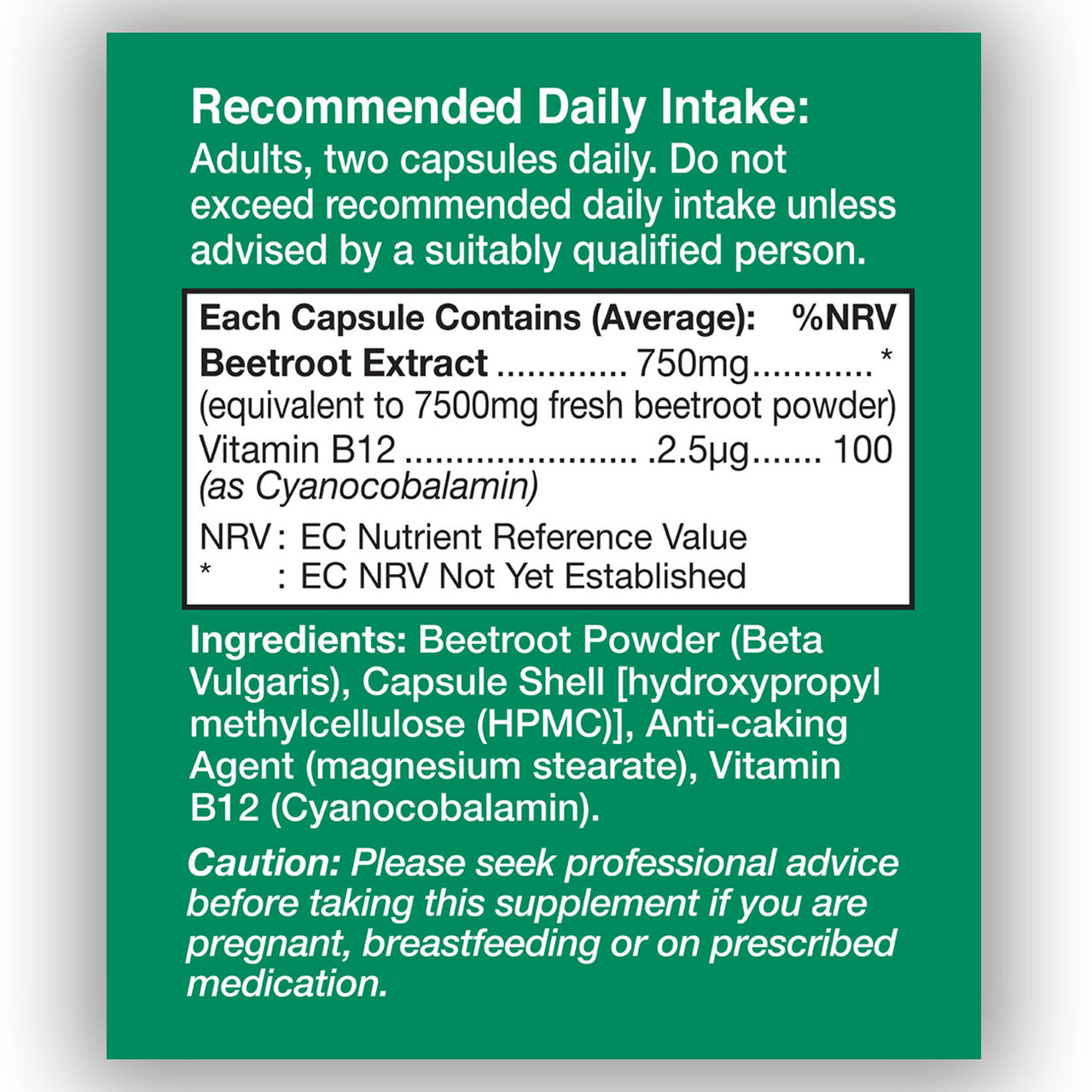 Beetroot Extract 750mg Capsules, Energy, Detox | HealthAid – HealthAid®