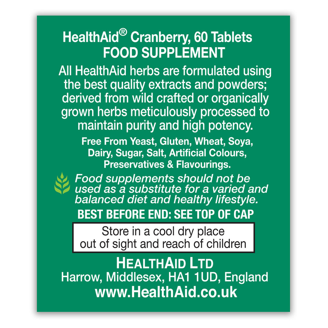 Cranberry 5000mg Tablets – HealthAid®