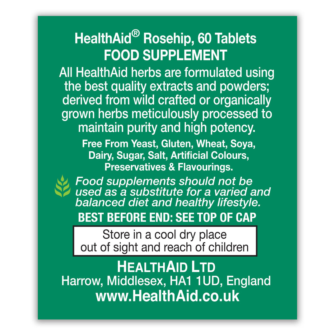 Rosehip 3000mg Tablets – HealthAid®