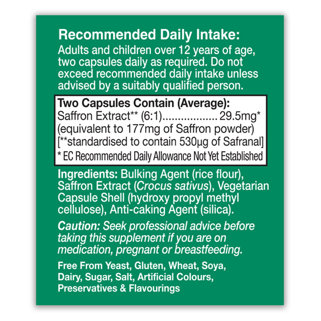 Saffron 177mg Capsules – HealthAid®