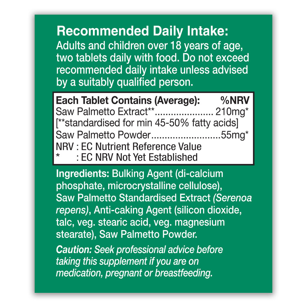 Saw Palmetto Tablets – HealthAid®