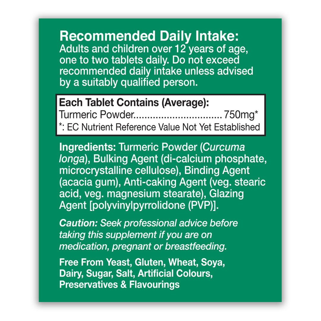 Turmeric Tablets 750mg – HealthAid®