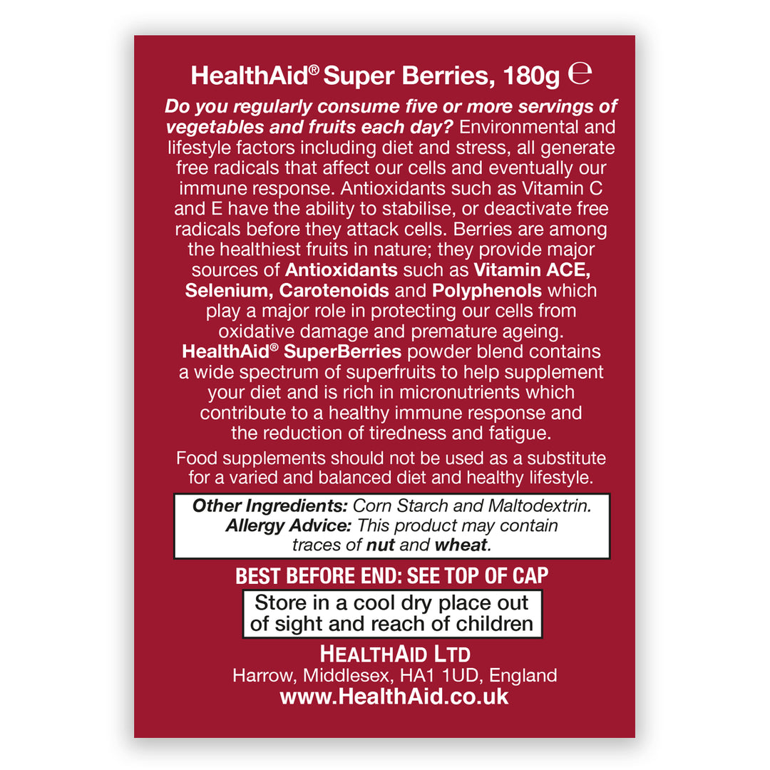 SuperBerries Powder 180g – HealthAid®